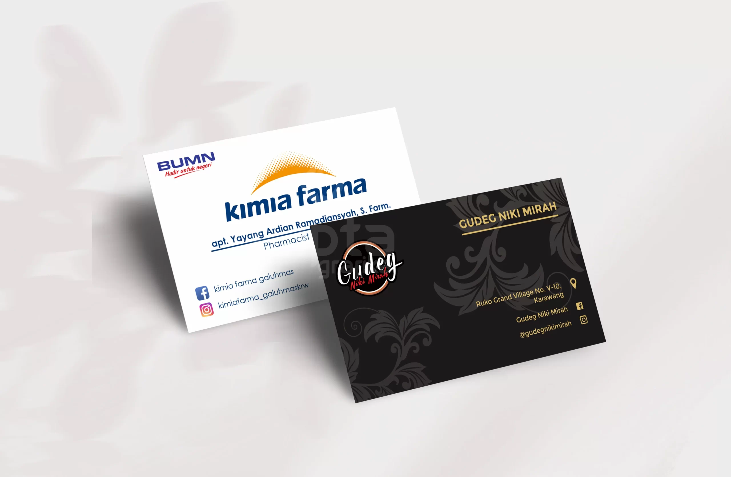 Pengertian Kartu Nama, Ukuran, dan Fungsinya - Cipta Office